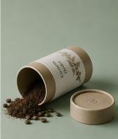 China Eco Kraft Paper Canisters for Coffee Powder and Tea Packaging for sale