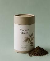 China Eco Kraft Paper Canisters for Coffee Powder and Tea Packaging for sale