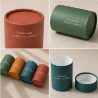 China Biodegradable Kraft Paper Tubes with Custom Printed Logo Design for sale