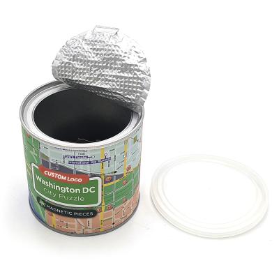 China Custom-made high-quality food-grade paper cans with sealing lids for sale