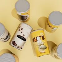 China Eco-friendly paper cans seal tightly to preserve dry granular goods long-term. for sale