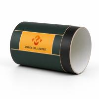 China Round Paper Canister with Peel Off End for Coffee and Tea Packaging for sale