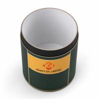 China Round Paper Canister with Peel Off End for Coffee and Tea Packaging for sale