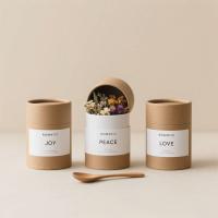 China Moisture Proof Paper Tube Packaging for Herbal Tea Storage and Display for sale