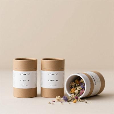 China Custom Tea Paper Tube Packaging Manufacturer for Loose Leaf Tea and Herbal Tea for sale