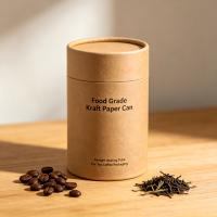 China Food Grade Kraft Paper Can - Airtight Sealing Tube For Tea Coffee Packaging for sale