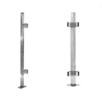 China Balcony Deck 63mm Stainless Steel Outdoor Railing for sale