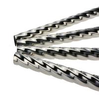 China 1100mm Height Spiral Stainless Steel Step Railing Grade 201 304 316 for sale