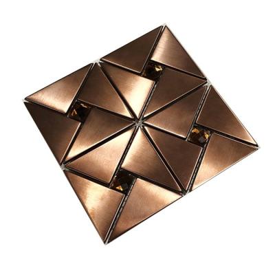 China PVD Rose Gold Colored Stainless Steel Sheet Mosaic 0.3-3.0mm 1219x2438mm for sale
