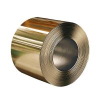 China Cold Rolled Gold Mirror Embossed SS430 Color Coated Steel Coil 100mm Width for sale