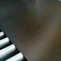 China 316L Stainless Steel Coil 1500mm Hairline Antique Bronze Color Coated for sale