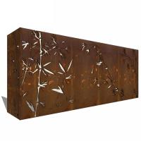 China Outdoor Decorative Garden Rusted Corten Steel Q235NH Metal Landscape Edging 3mm Thick for sale