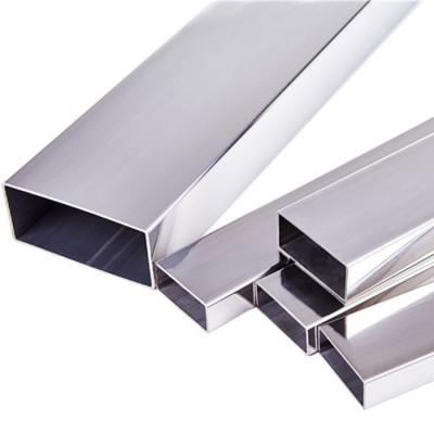 China ASTM A554 304 Stainless Steel Rectangular Tube 1x4 Inch 5.8m Length Seamless for sale