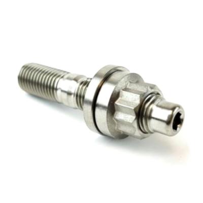 China Processing Customized Gr5 M8x1.25x45 Titanium Stud Bolt For Auto Engines for sale