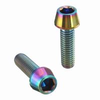 China M5x18 Tapered Head Titanium Stem Bolts With Washer for sale
