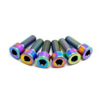 China M8x22mm Titanium Stem Bolts for Bike Handlebar Black Anodized High Strength for sale