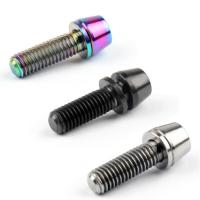 China M8x22mm Titanium Stem Bolts for Bike Handlebar Black Anodized High Strength for sale