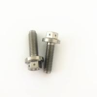 China ISO M8x40 Hex Head Flanged Titanium Screws GR5 for sale