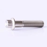 China ISO M8x40 Hex Head Flanged Titanium Screws GR5 for sale