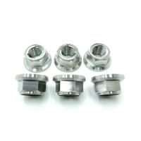 China Anodizing M10x1.25 Sprocket Titanium Flange Nuts for sale