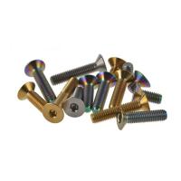 China M6 Titanium Bikes Flat Head Allen Ti Bolts Screws for sale