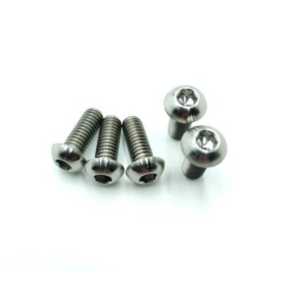 China ISO7380 M3x6 Round Head Titanium Bolt / Screw For Bicycle for sale