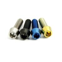 China Bicycle Titanium Stem Bolts M5x10mm Taper Head Bicycle Fixed Screws for sale