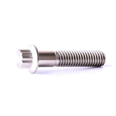 China Gr5 Titanium Fasteners 12 Point Flange Head Bolt M8 for sale