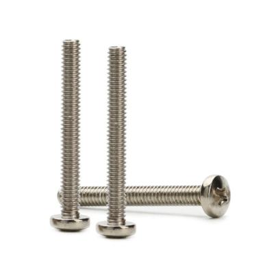 China DIN 7986 M2 M3 M4 M5 M6 M7 M8 Stainless Steel 304 Cross Recessed Pan Phillips Head Machine Screws for sale