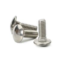China Stainless Steel Mushroom Head Carriage Bolt DIN 603 M6 M8 M10 Square Neck Anti Theft for sale