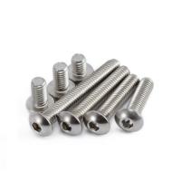 China ISO 7380 M5 M6 Stainless Steel 304 Hexagon Socket Button Head Screws 12mm to 100mm for sale