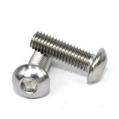 China ISO 7380 M5 M6 Stainless Steel 304 Hexagon Socket Button Head Screws 12mm to 100mm for sale