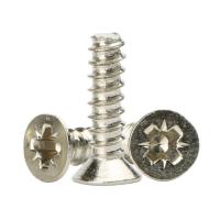 China Steel Machine Thread Flat Csk Head Pozidrive Screw M4x50 Nickel 50mm Screws Pozi for sale
