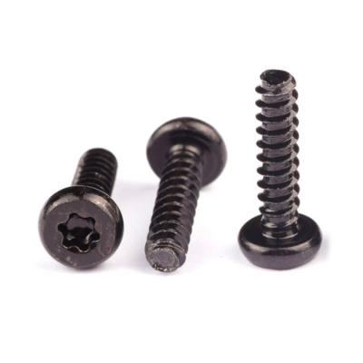 China M2.5 M3 M8 Torx Self Tapping Screw for Plastic Round Pan Head Black Oxide 12mm 25mm for sale