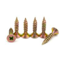 China Phil Driver Countersunk Head Self Tapping Screw Yellow Zinc Plated M3 M5 M8 12mm 35mm 80mm for sale