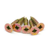 China Phil Driver Countersunk Head Self Tapping Screw Yellow Zinc Plated M3 M5 M8 12mm 35mm 80mm for sale