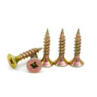 China Phil Driver Countersunk Head Self Tapping Screw Yellow Zinc Plated M3 M5 M8 12mm 35mm 80mm for sale