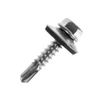 China Hex Flange Head Self Drilling Screw Galvanised Stainless Steel with EPDM Washer 4x3x3.0 for sale