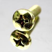 China OEM Cross Grooved Screw Yellow Zine Screws for sale