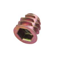 China Insert Furniture Nut With Washer Brass Plated for sale