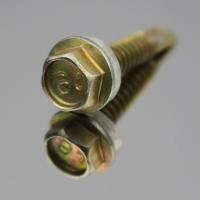 China Din Zine Plated Hexagonal Head M3 M4 M5 Self Tapping Screw With Washer for sale