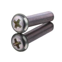 China DIN Carbon Steel Cross Recessed Pan Head Machine Screws M2 M3 M4 M5 M6 M8 10mm 100mm for sale