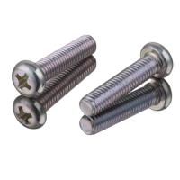 China DIN Carbon Steel Cross Recessed Pan Head Machine Screws M2 M3 M4 M5 M6 M8 10mm 100mm for sale