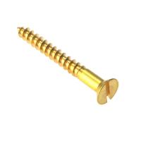 China Metric Brass Copper Titanium Slotted Countersunk Head Wood Chipboard Screws for sale