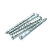 China Metric Brass Copper Titanium Slotted Countersunk Head Wood Chipboard Screws for sale
