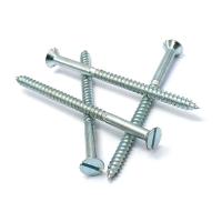 China Metric Brass Copper Titanium Slotted Countersunk Head Wood Chipboard Screws for sale