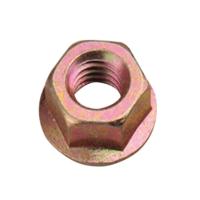 China Carbon Steel Yellow Zinc Plated Hex Flange Nuts for sale