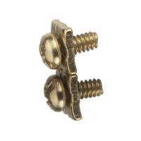 China DIN Gold Plated M3.5 * 10 Pan Head Combination Screw With Square Washer for sale