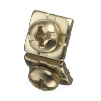 China DIN Gold Plated M3.5 * 10 Pan Head Combination Screw With Square Washer for sale