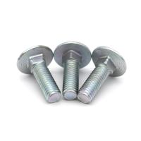 China M8 Stainless Steel DIN603 Carriage Bolt Mushroom Head Square Neck with Hex Nut 12-100mm for sale
